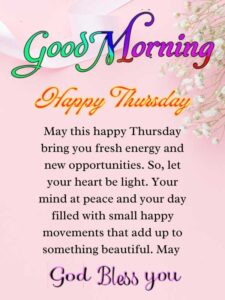 150 Positive Thursday Blessings Images and Quotes